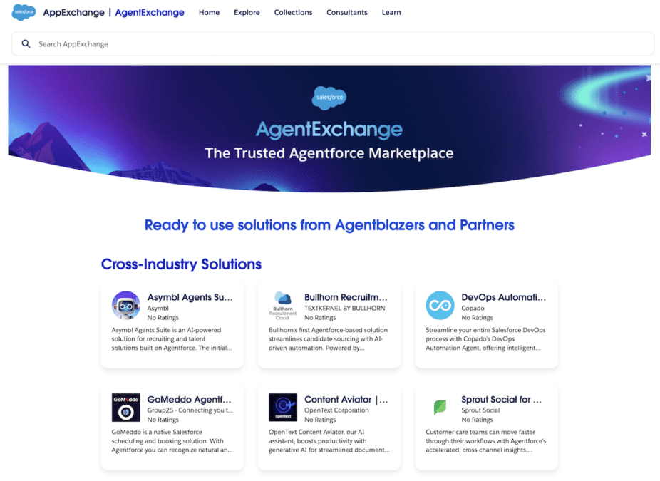 Salesforce Launches AgentExchange Marketplace to Drive Adoption of Role-Based AI Agents ...
